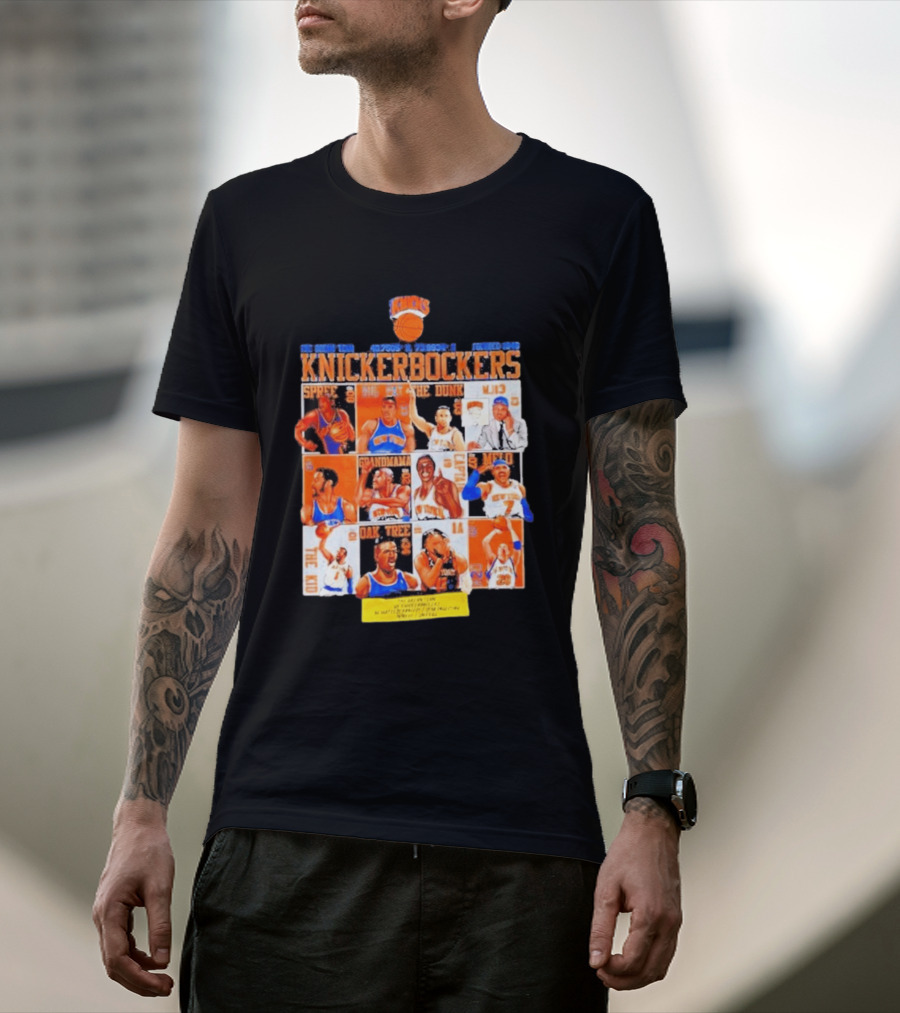 New York Knicks Knickerbockers Basketball Legends Spree Melo Run MSG Series T-Shirt
