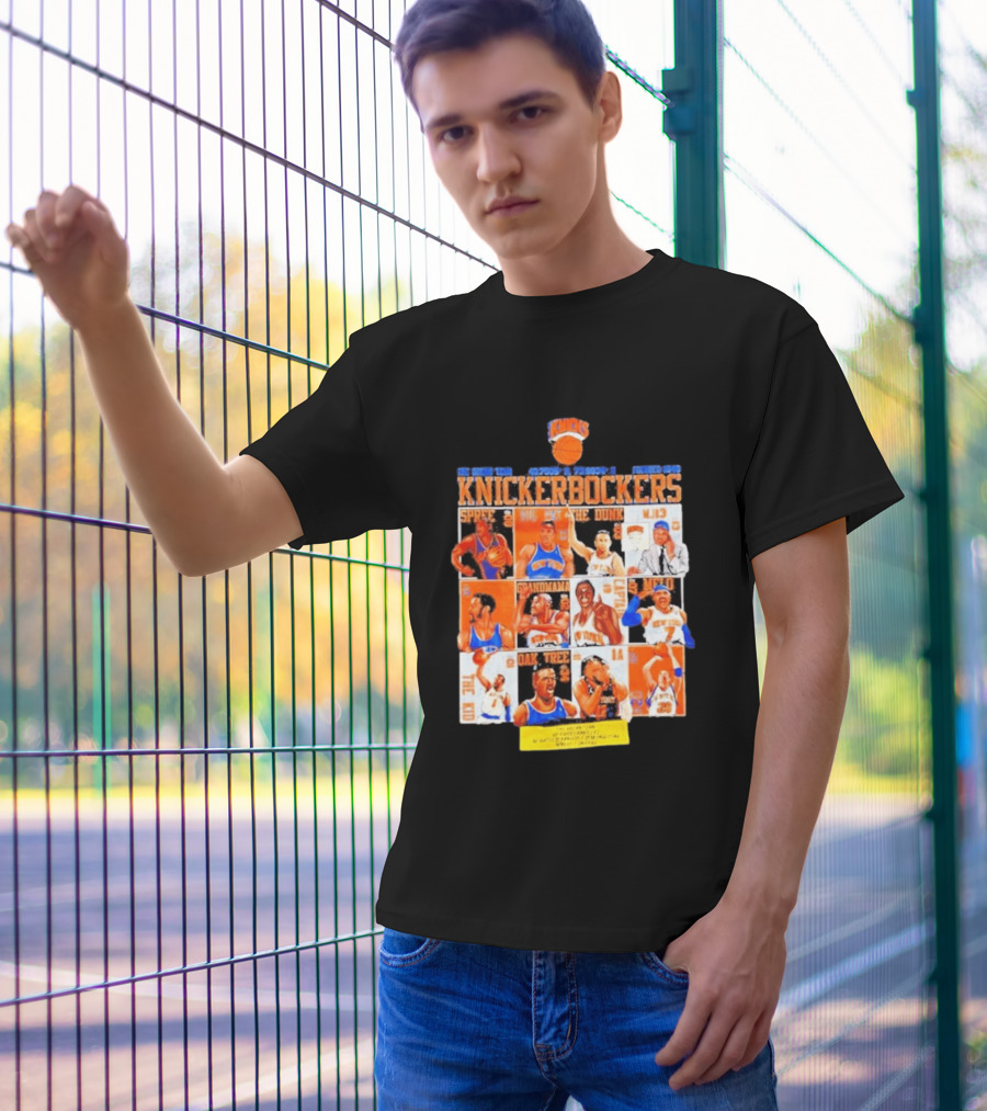New York Knicks Knickerbockers Basketball Legends Spree Melo Run MSG Series T-Shirt