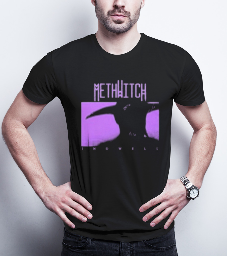 Methwitch Digital Well Records Indwell Mirror T-Shirt