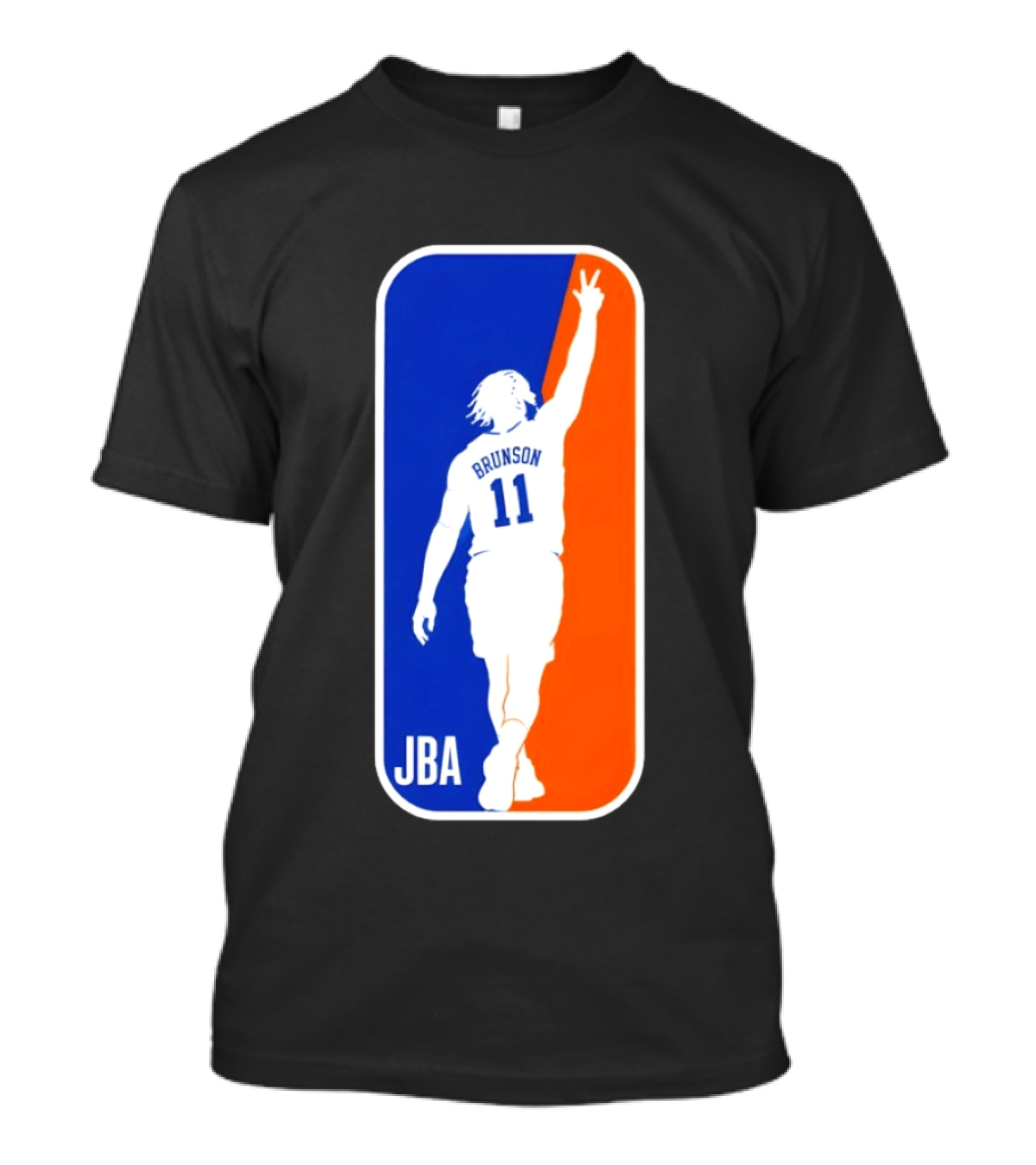 Jalen Brunson 11 JBA Basketball Victory Sign New York T-Shirt