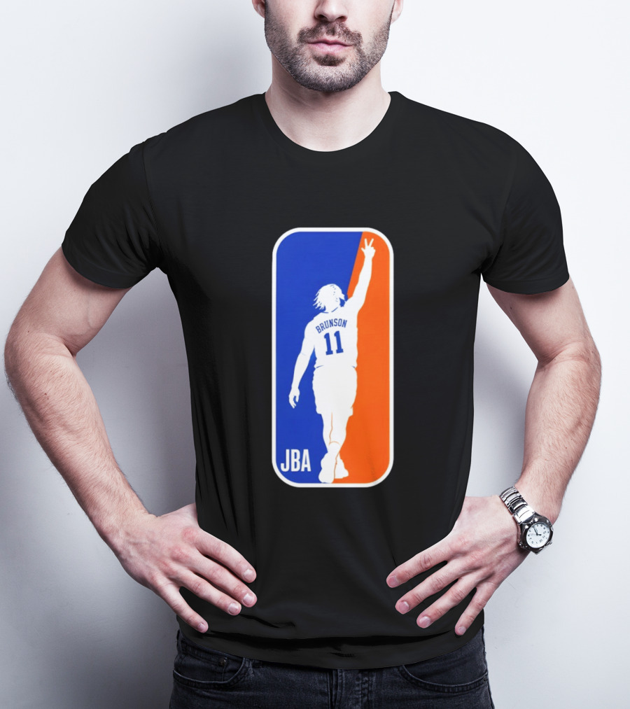 Jalen Brunson 11 JBA Basketball Victory Sign New York T-Shirt