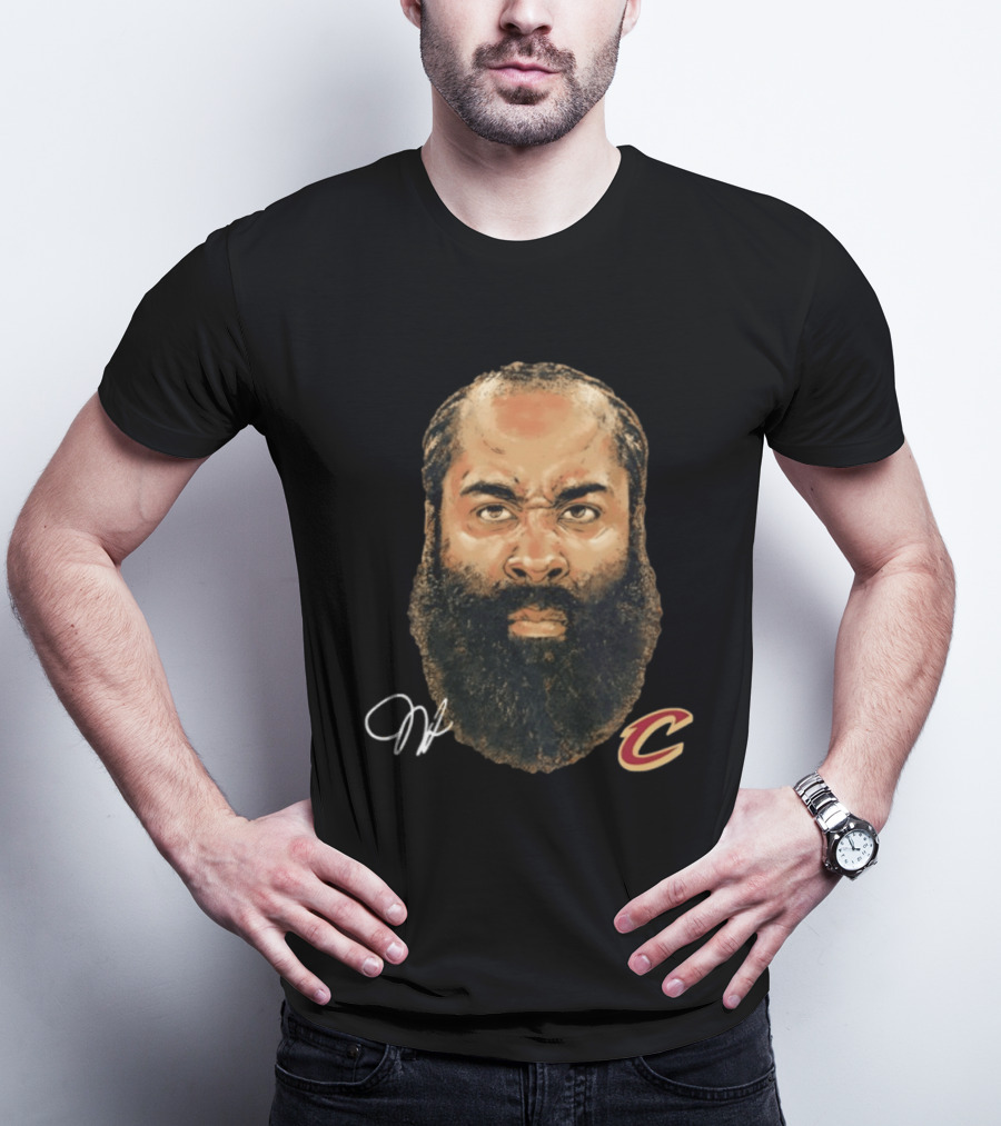 James Harden Cleveland Cavaliers Iconic Beard NBA T-Shirt