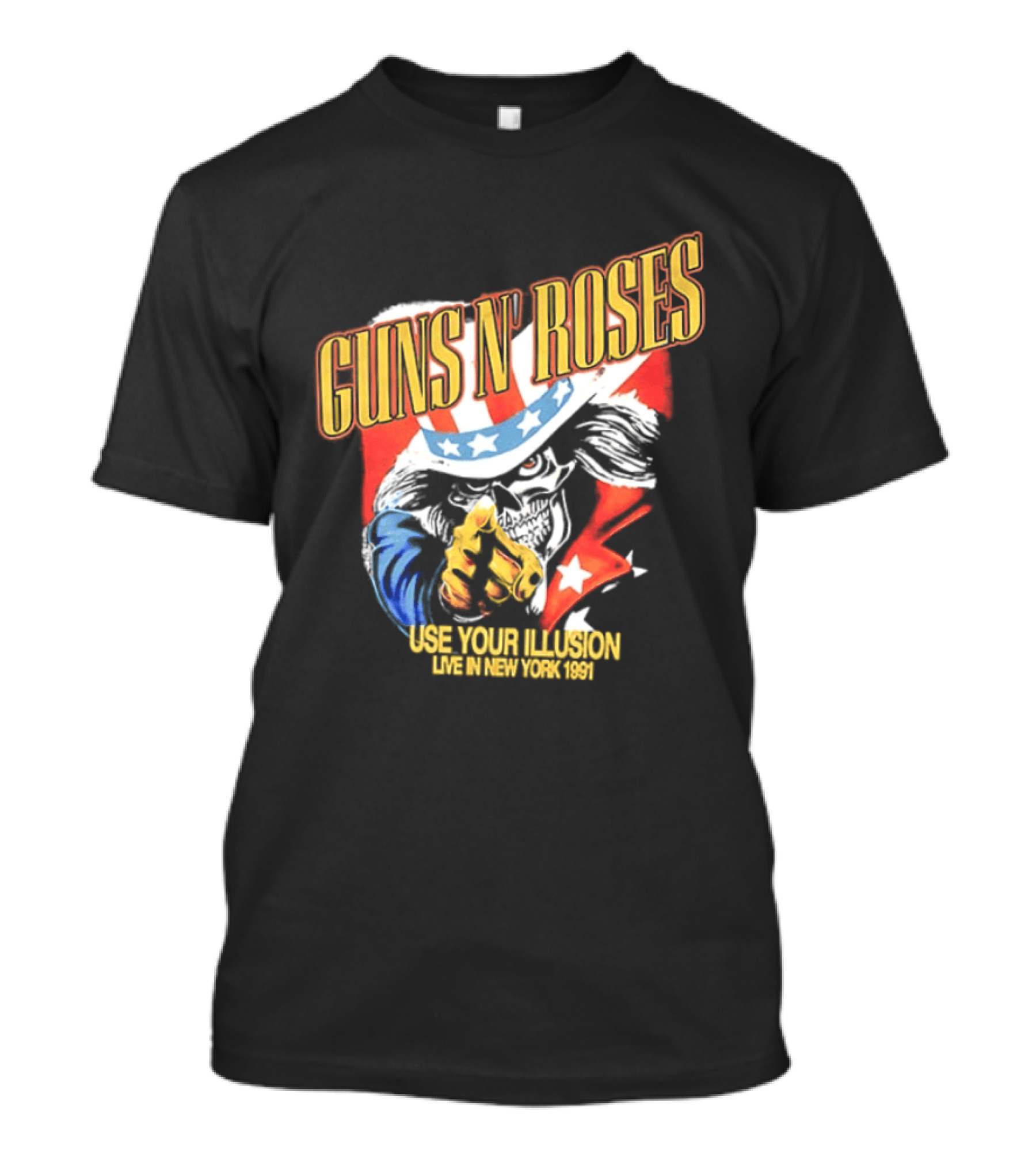 Guns N' Roses Use Your Illusion Live In New York 1991 Uncle Sam T-Shirt