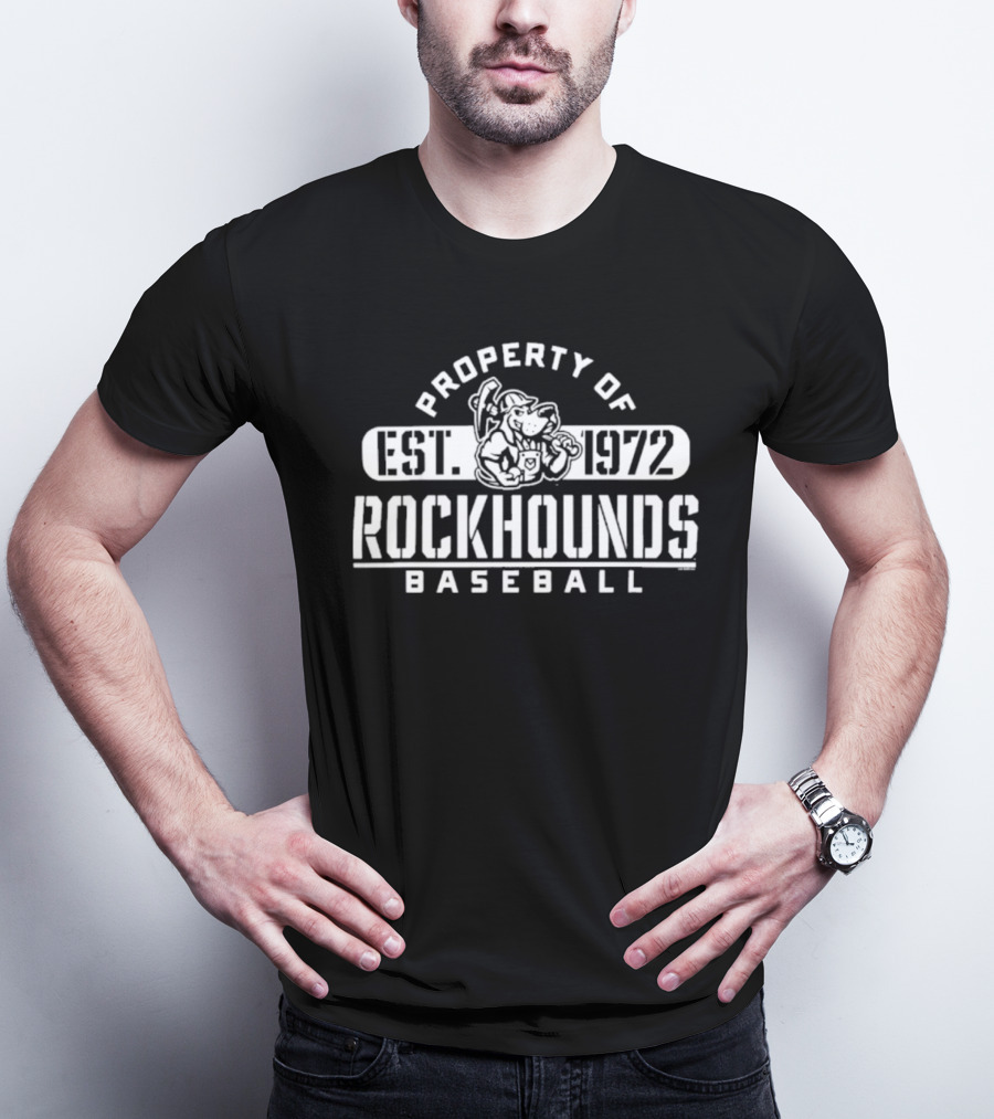 Property Of RockHounds Baseball Est 1972 T-Shirt