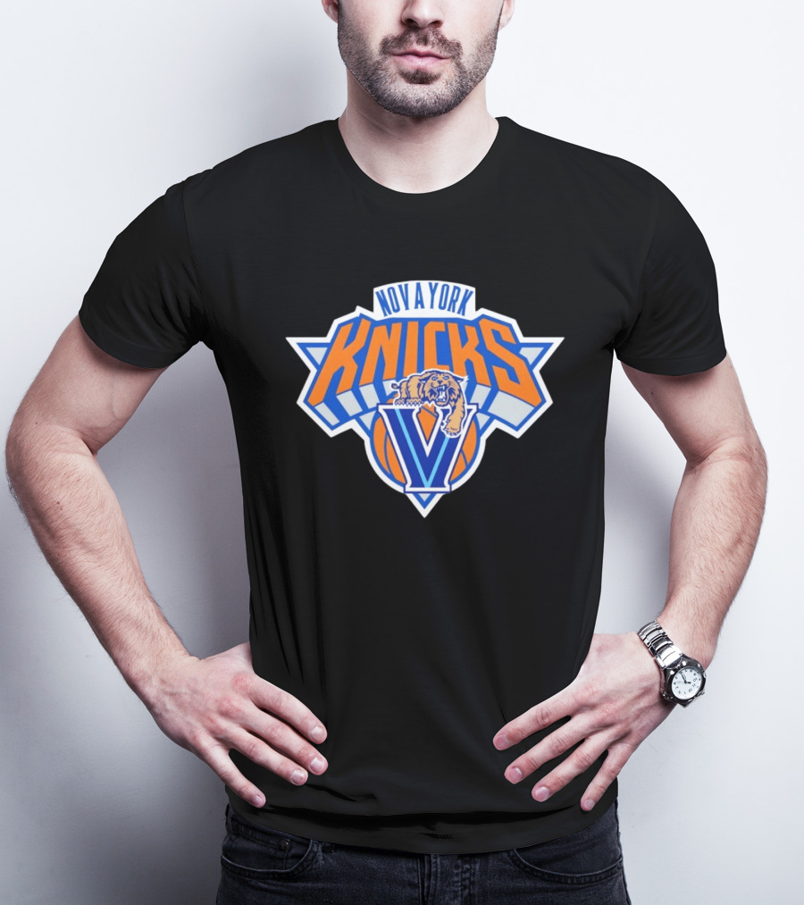New York Knicks Villanova Wildcats NBA Mashup 2026 T-Shirt
