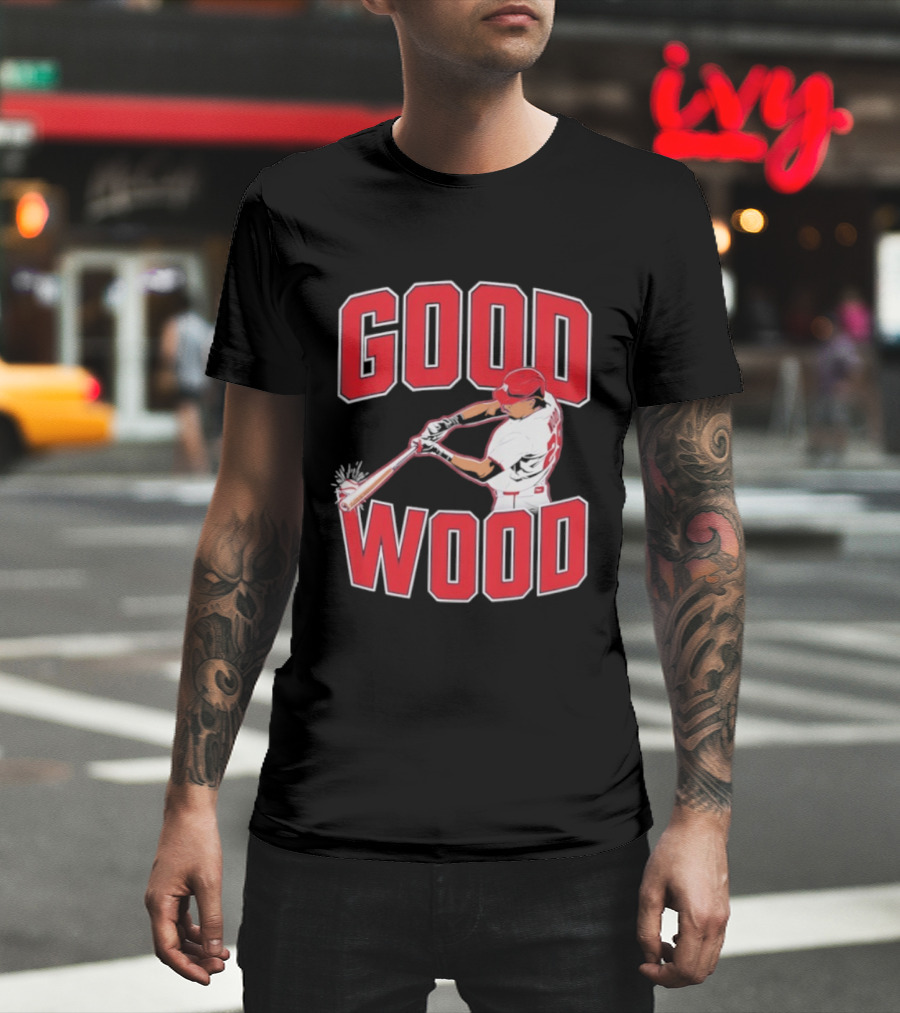 Washington Baseball James Wood Good Wood Slugger Swing T-Shirt