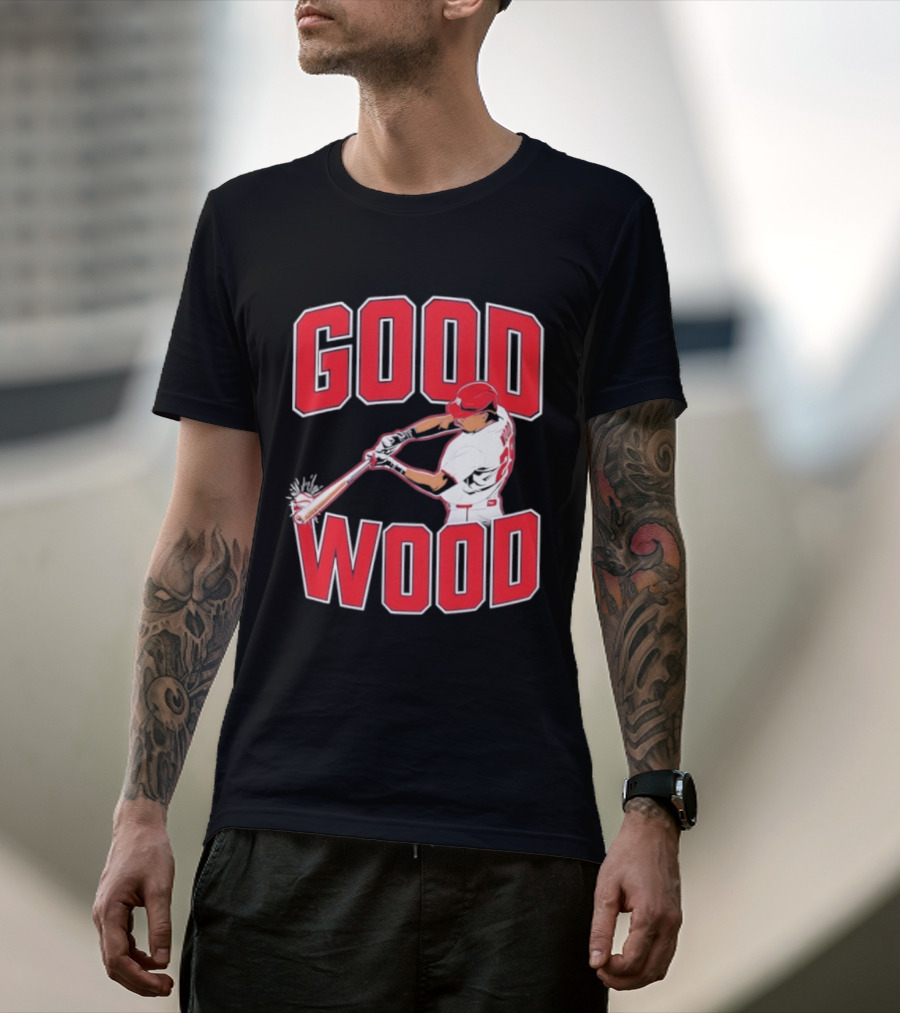 Washington Baseball James Wood Good Wood Slugger Swing T-Shirt