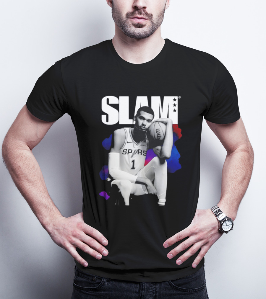 SLAM Victor Wembanyama Spurs Basketball T-Shirt