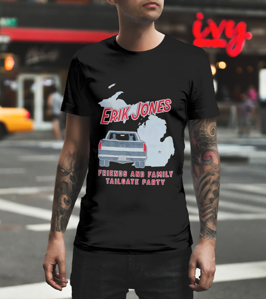 Erik Jones Friends And Family Tailgate Party Jonesboy Legacy Michigan T-Shirt
