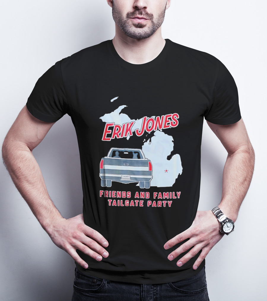 Erik Jones Friends And Family Tailgate Party Jonesboy Legacy Michigan T-Shirt