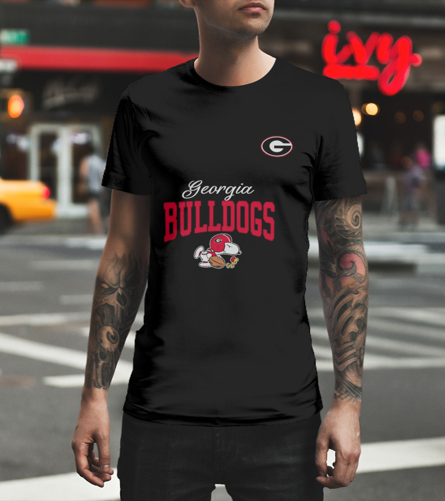 Georgia Bulldogs Snoopy Woodstock Forever Not Just When We Win T-Shirt