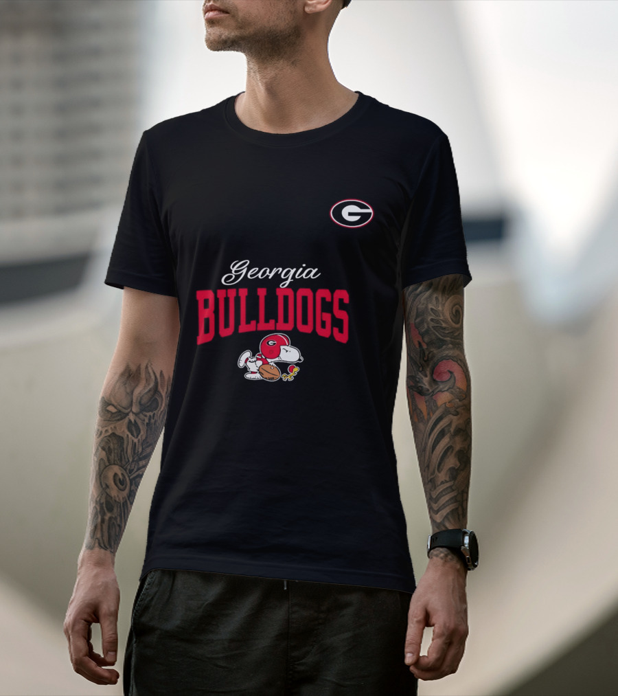 Georgia Bulldogs Snoopy Woodstock Forever Not Just When We Win T-Shirt