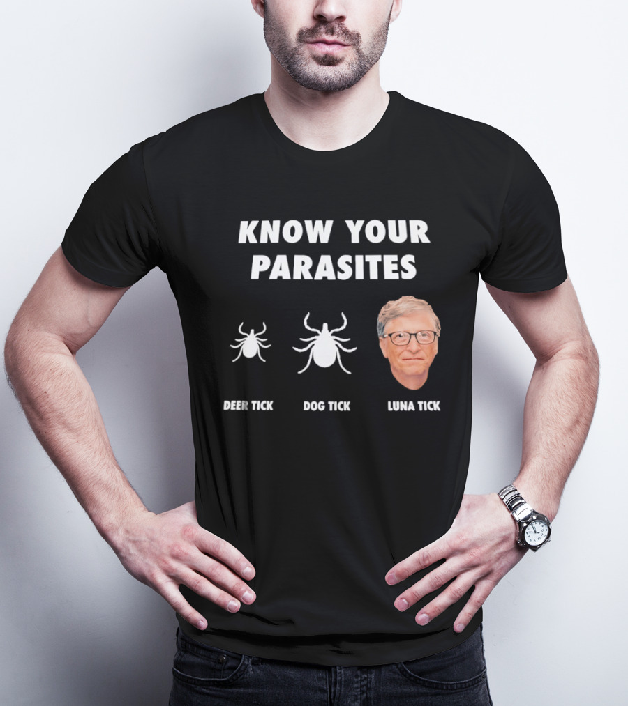 Know Your Parasites Deer Tick Dog Tick Luna Tick T-Shirt