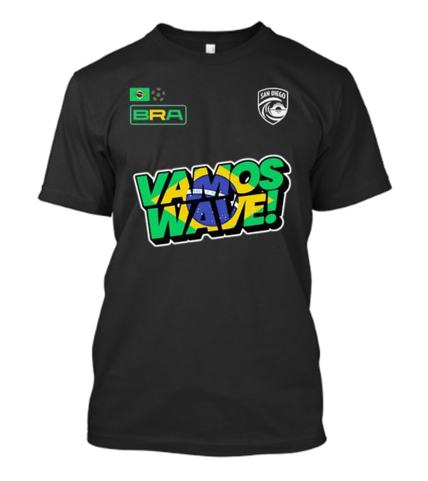 Brazil Vamos Wave San Diego Wave FC 2026 T-Shirt