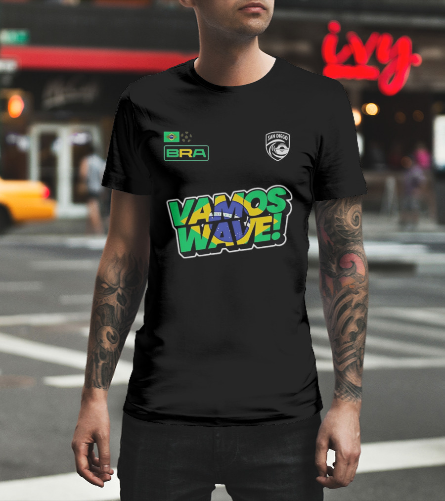 Brazil Vamos Wave San Diego Wave FC 2026 T-Shirt