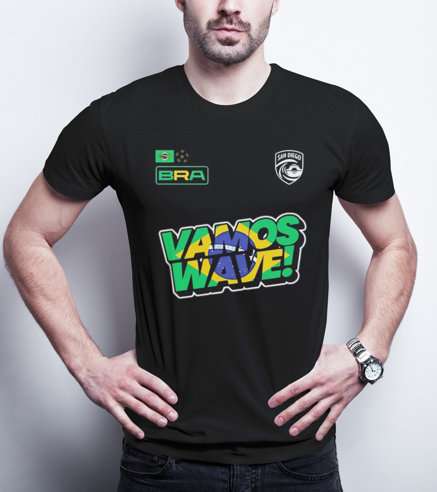 Brazil Vamos Wave San Diego Wave FC 2026 T-Shirt