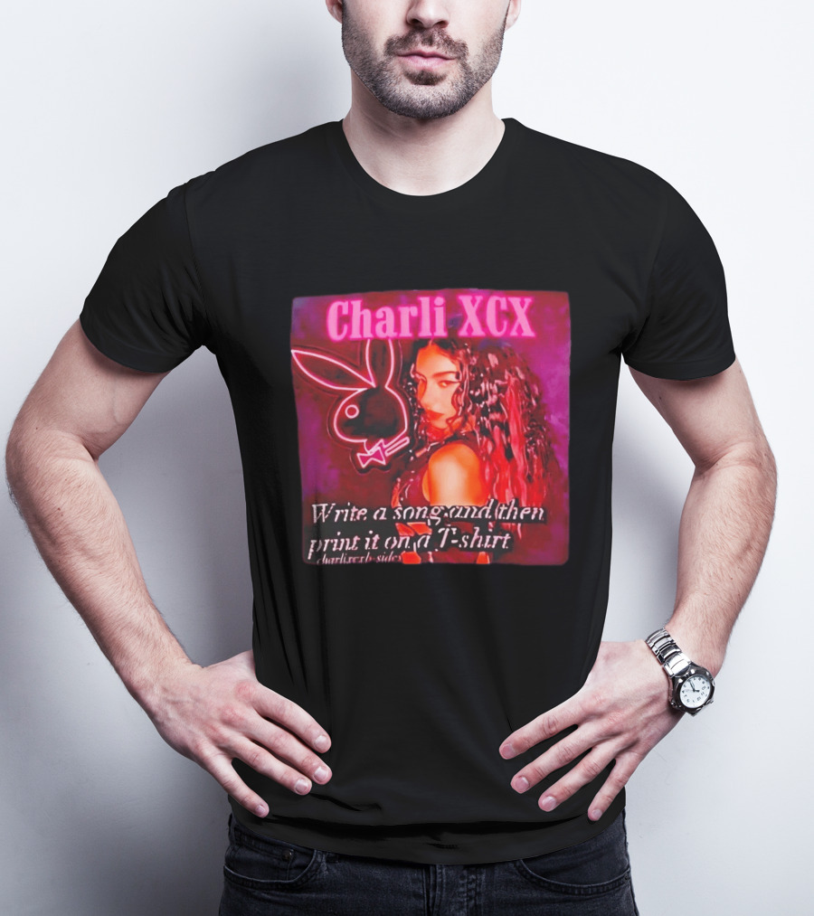 Charli XCX Write A Song And Then Print It On A CharliXCXbySide T-Shirt