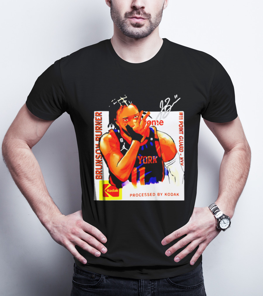 Jalen Brunson Burner New York Kodak #11 Point Guard NYY T-Shirt
