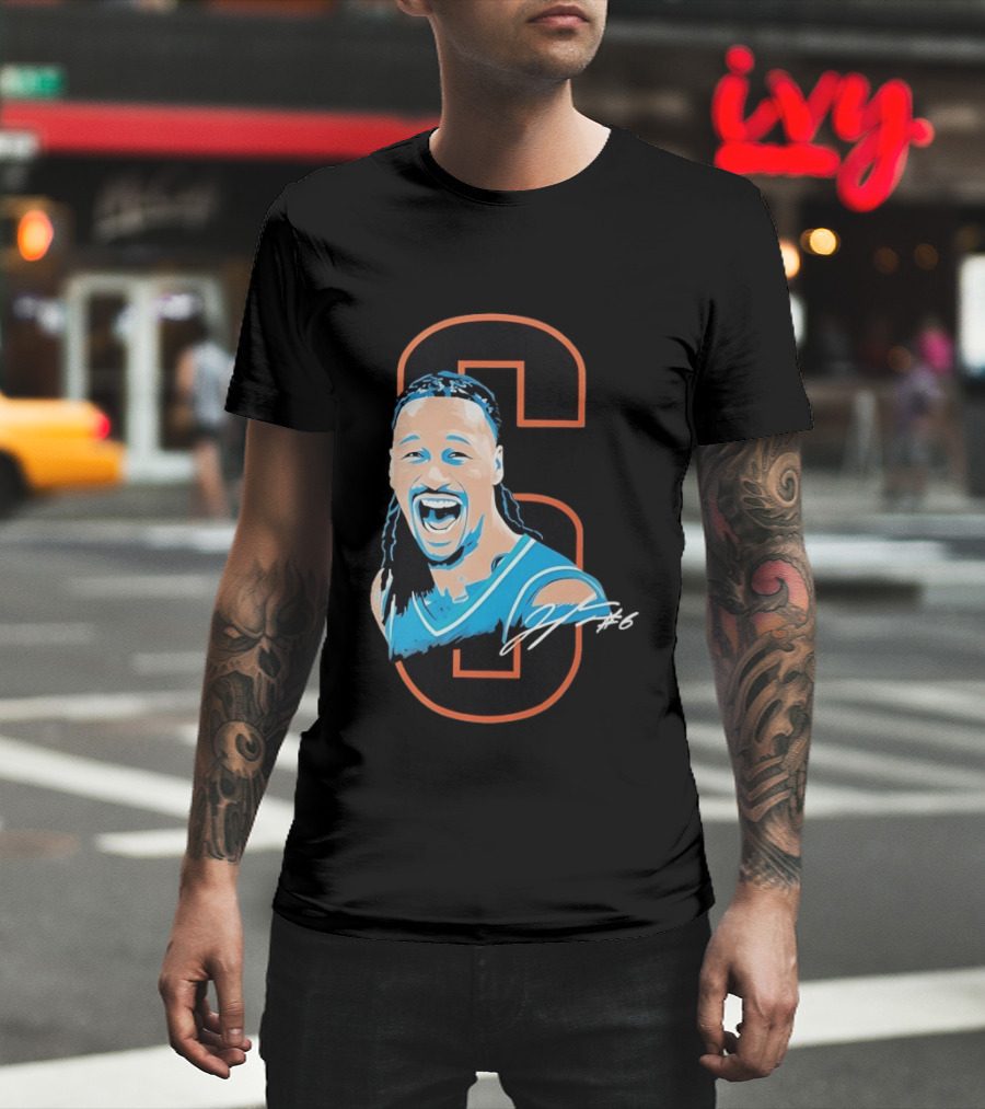 Jaylin Williams Number 6 Oklahoma City Thunder Basketball Signature T-Shirt