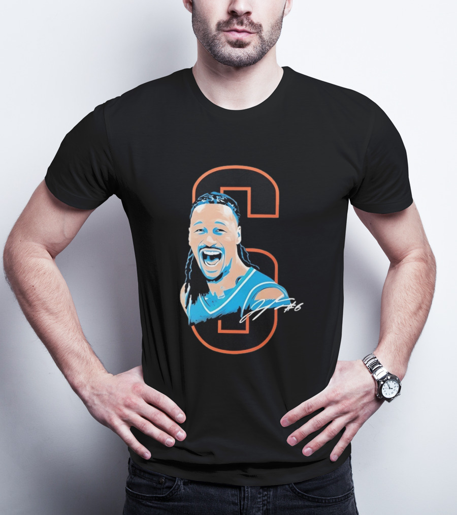 Jaylin Williams Number 6 Oklahoma City Thunder Basketball Signature T-Shirt