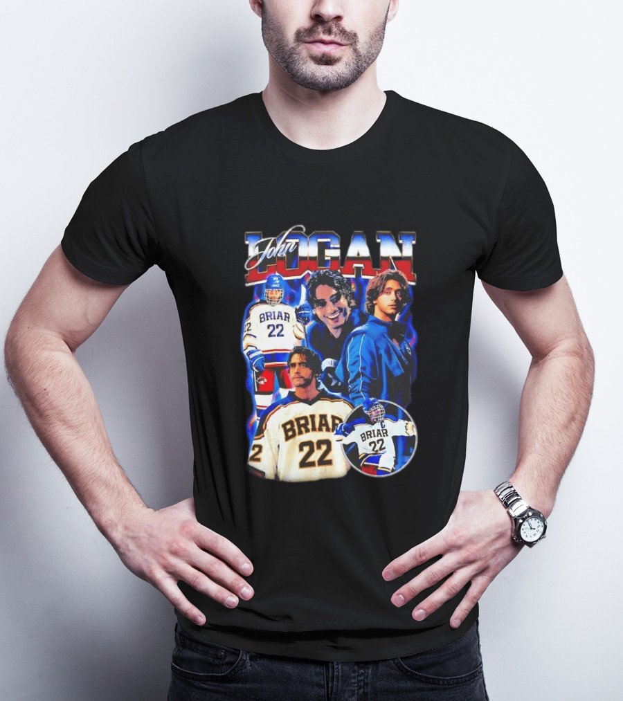 John Logan Briar 22 Hockey Collage T-Shirt