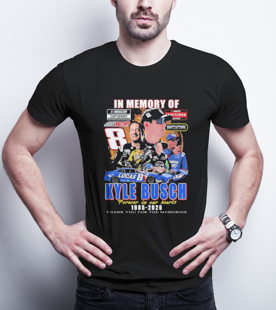Kyle Busch Craftsman NASCAR Cup Truck Series RCR 8 In Memory 1985 2026 T-Shirt