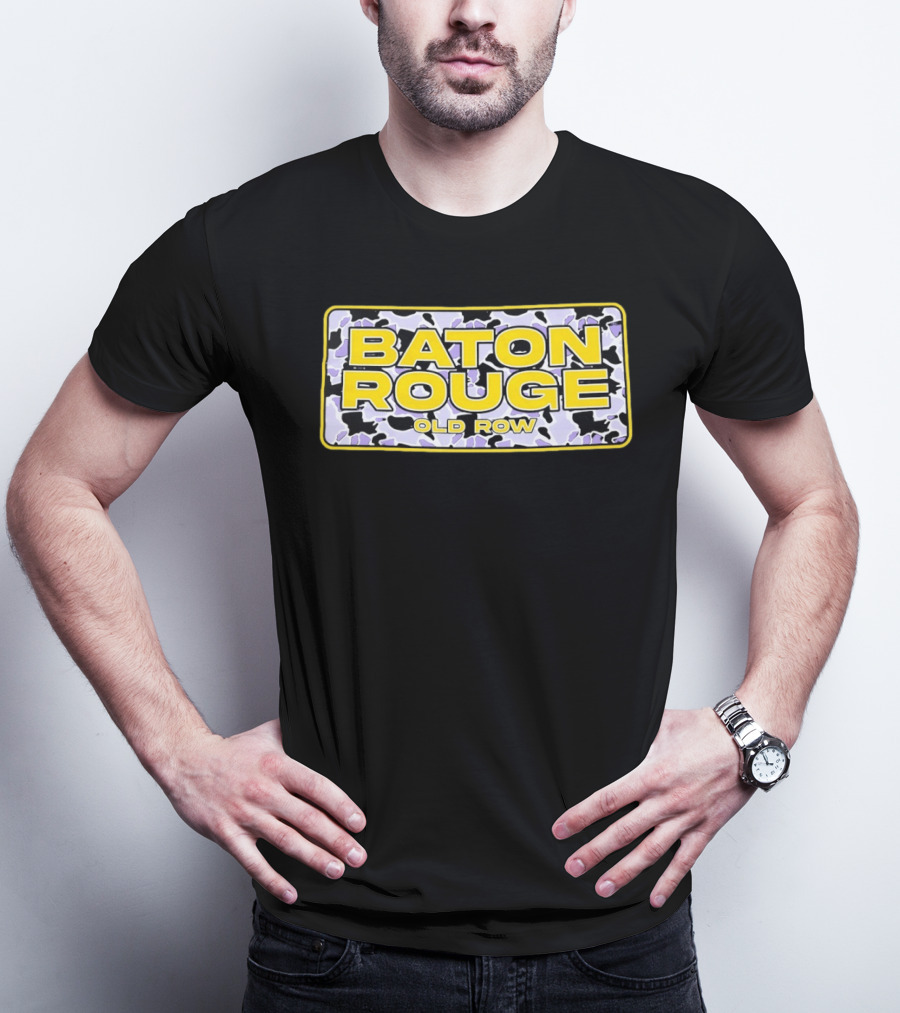 LSU Tigers Baton Rouge Old Row Camouflage T-Shirt
