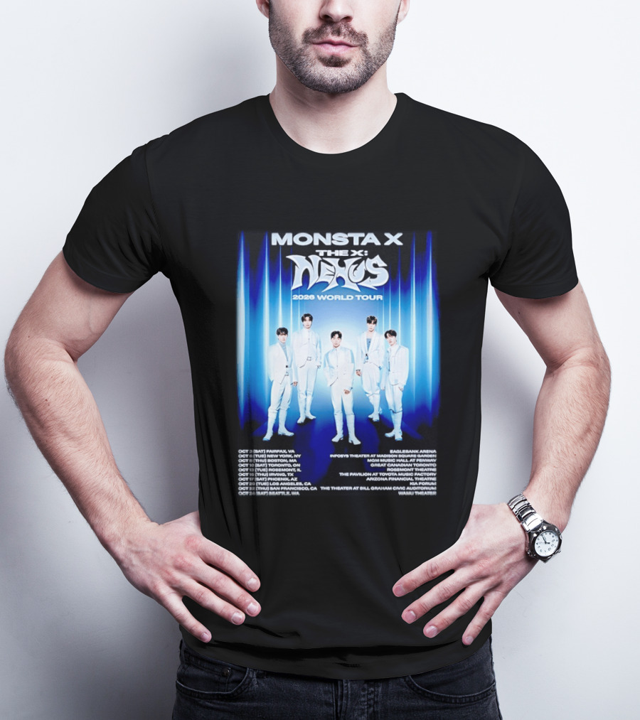 Monsta X The X Nexus 2026 World Tour Dates And Venues T-Shirt