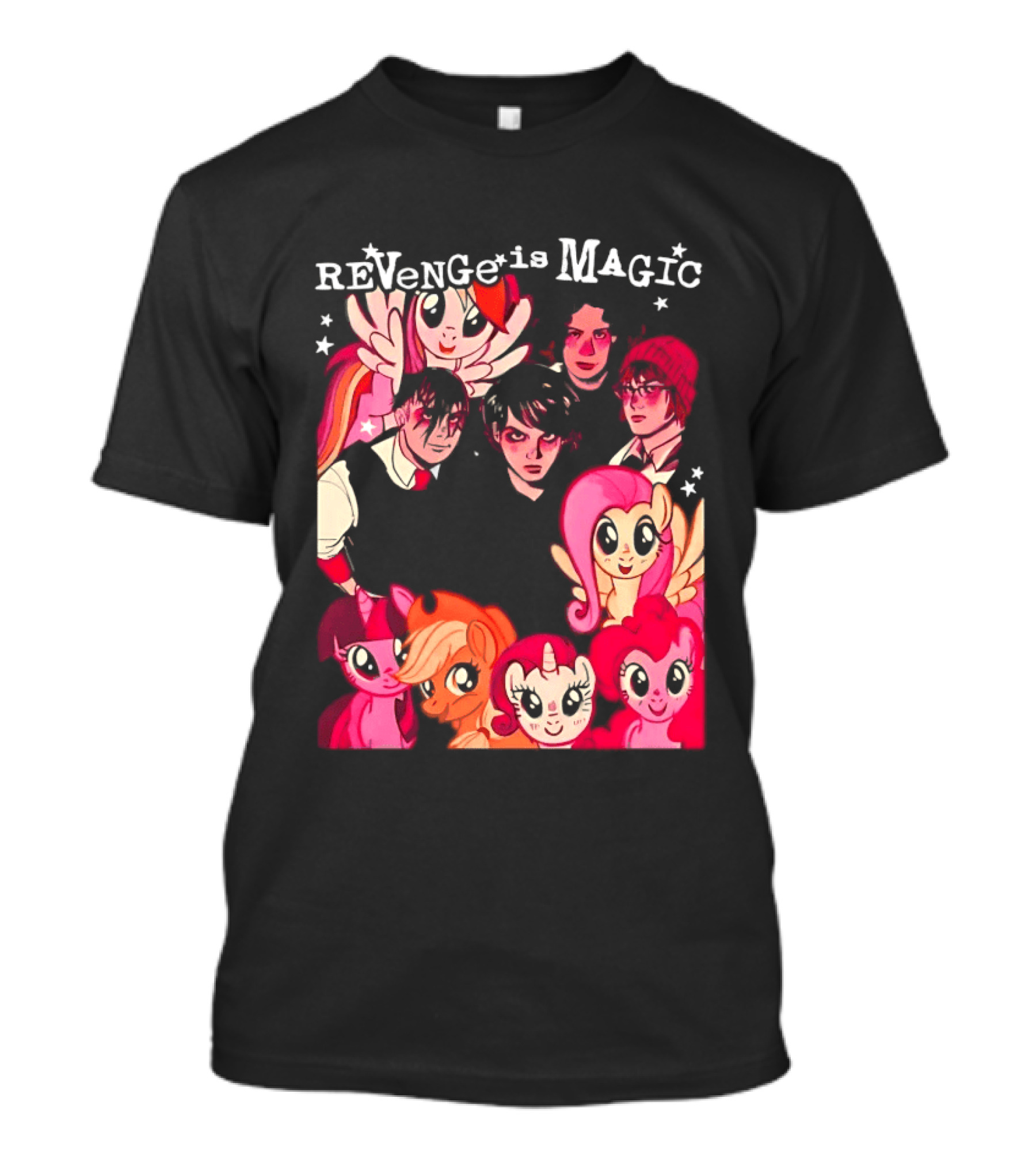 My Chemical Romance My Little Pony Revenge Is Magic Crossover Mashup T-Shirt