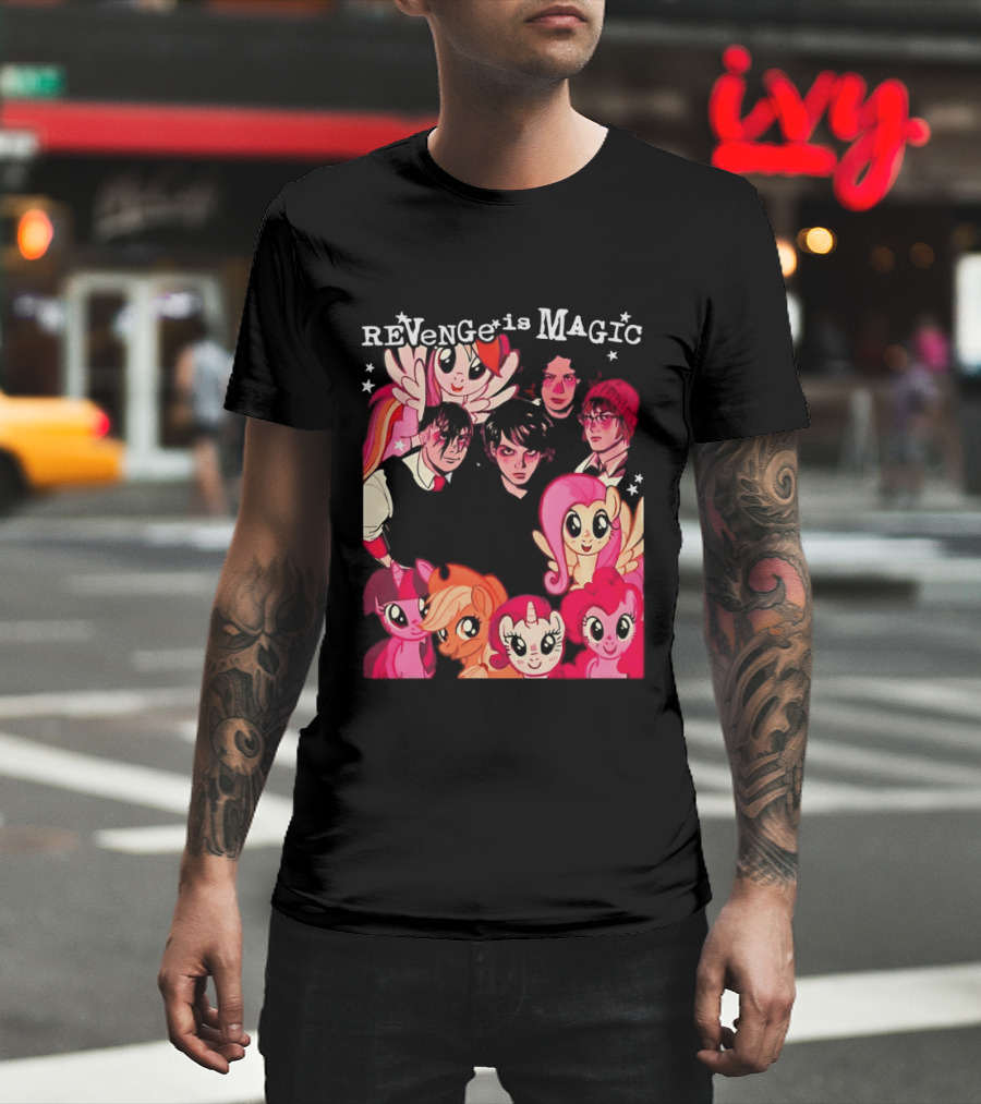 My Chemical Romance My Little Pony Revenge Is Magic Crossover Mashup T-Shirt