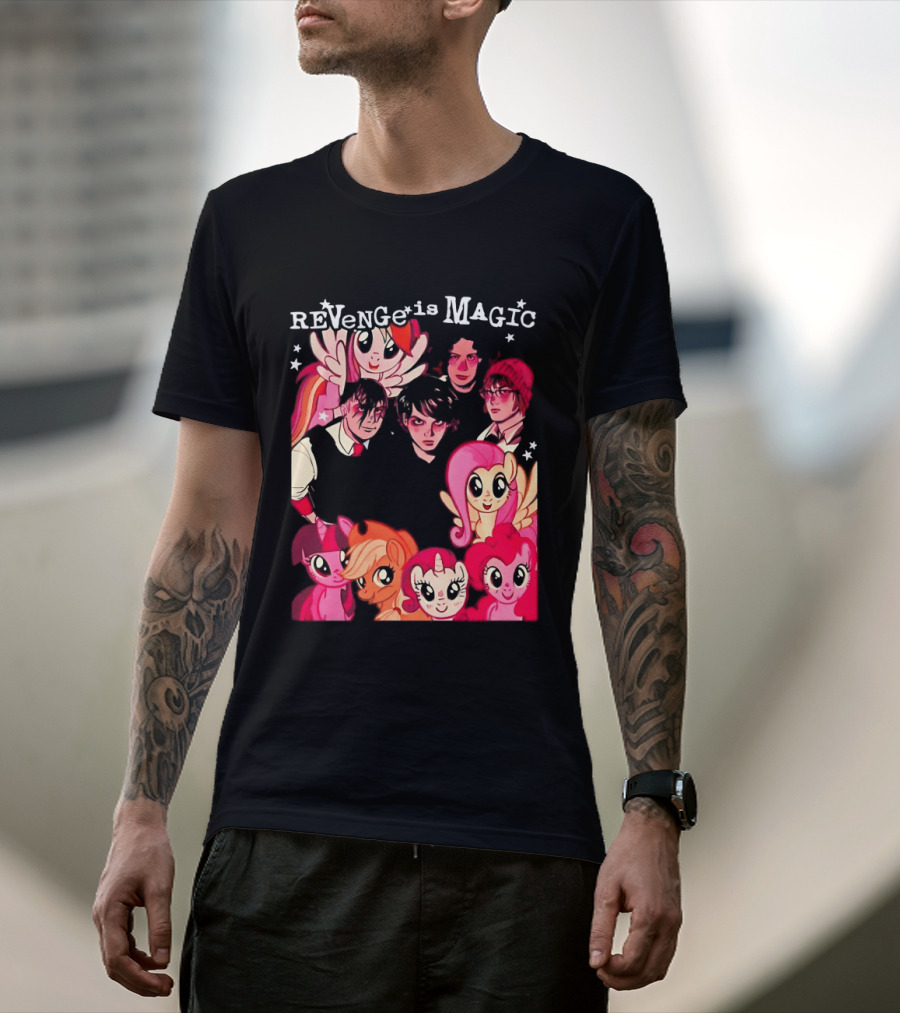 My Chemical Romance My Little Pony Revenge Is Magic Crossover Mashup T-Shirt