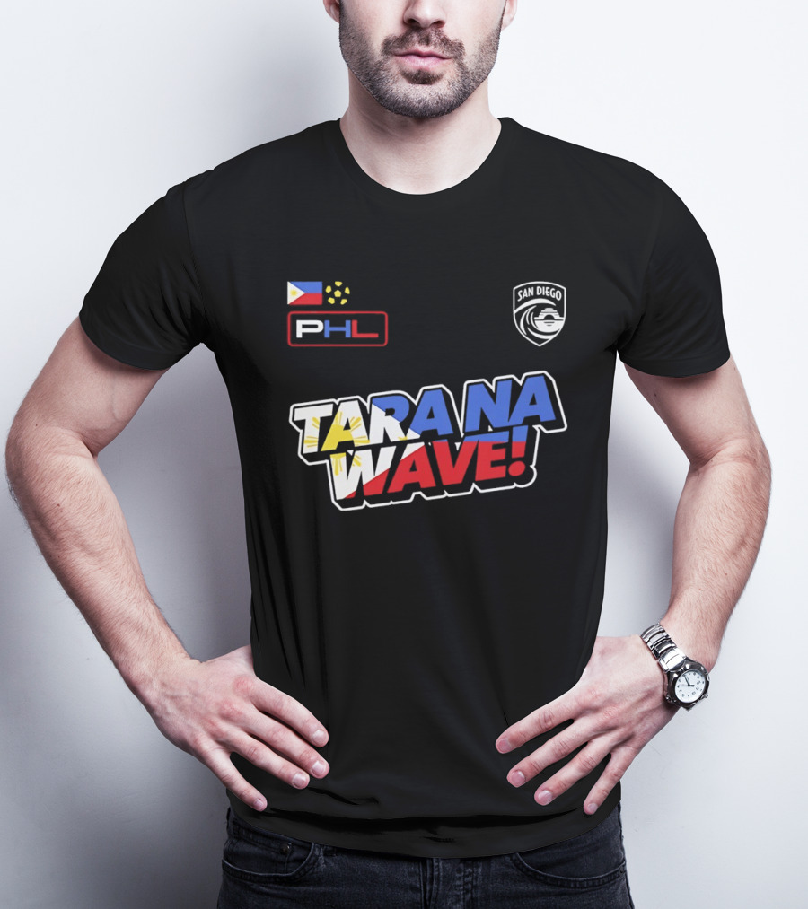Philippines PHL San Diego Wave FC 2026 Tara Na Wave T-Shirt