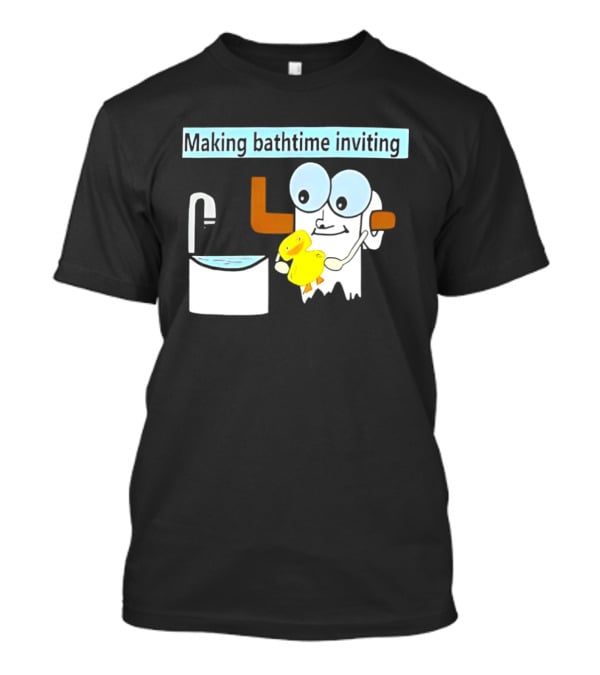 Making Bathtime Inviting No Face Spirited Away Rubber Duck Bathhouse T-Shirt
