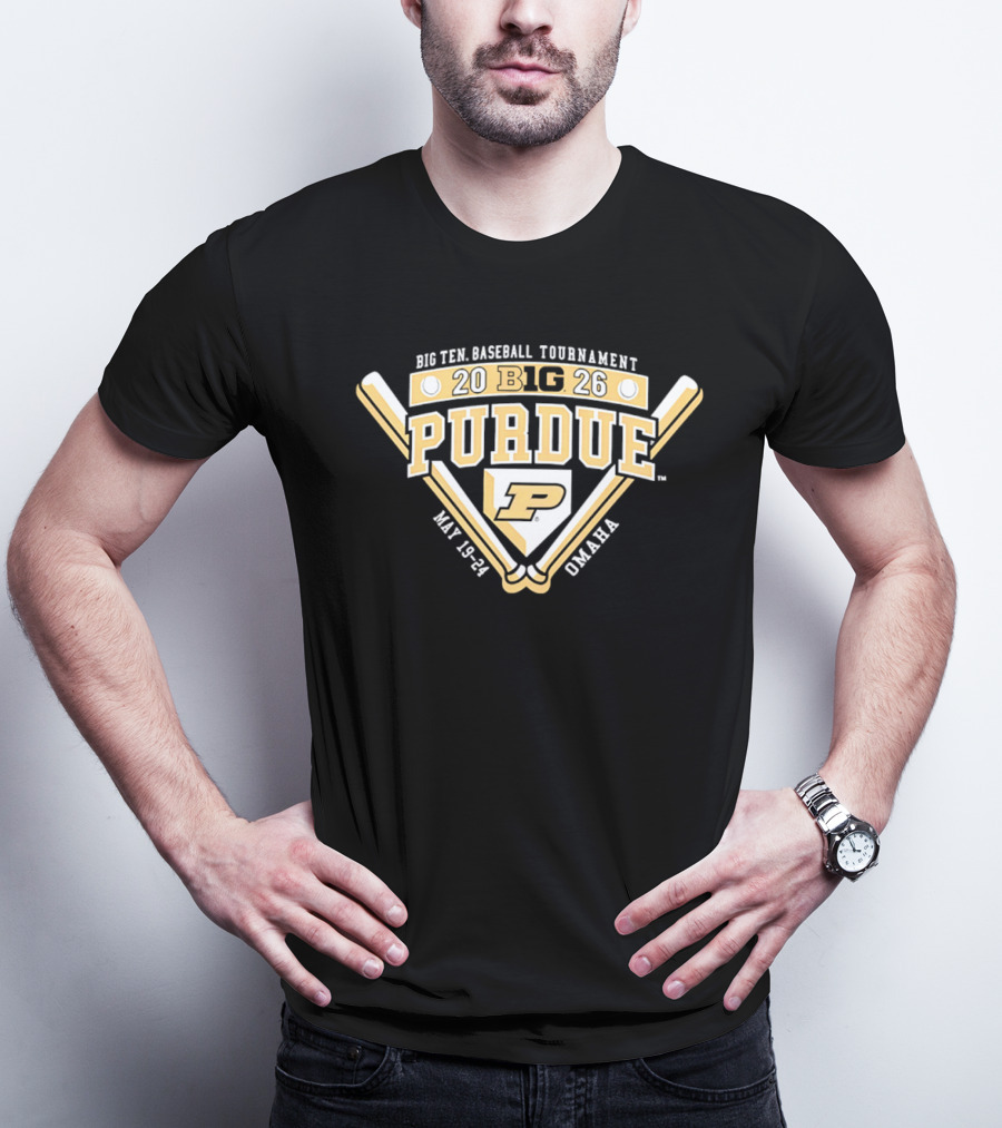 2026 Purdue Boilermakers Big Ten Baseball Tournament Omaha May 18 24 T-Shirt
