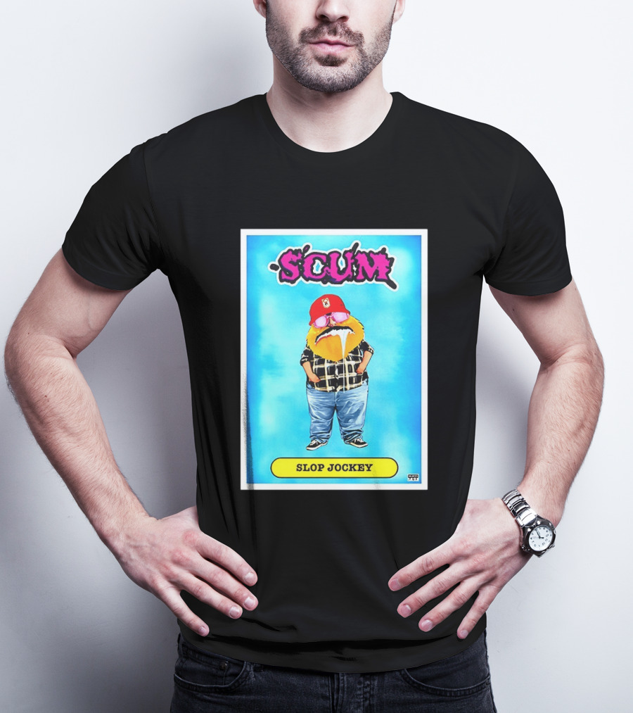 SCUM Slop Jockey Trading Card Gritty T-Shirt