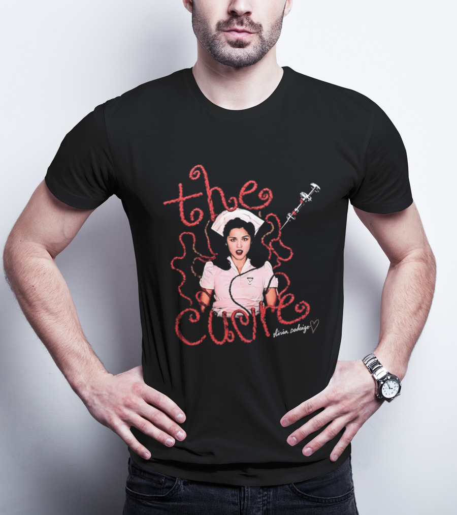The Cure Mirian Damage Nurse Syringe Gothic Rock Vivian Santiago T-Shirt