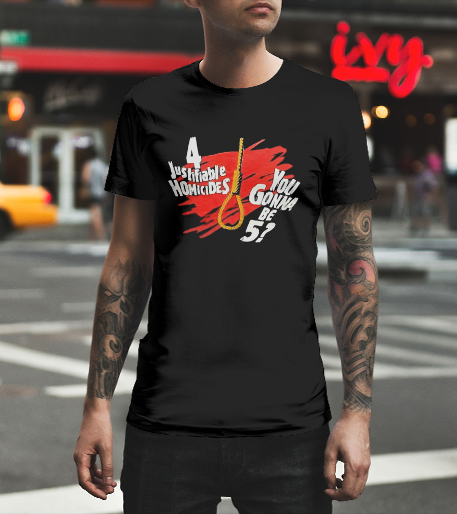 The Undertaker 4 Justifiable Homicides You Gonna Be 5 Noose Red T-Shirt