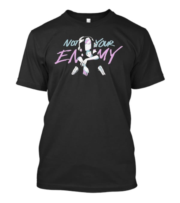 Transgender LGBTQ Pride Rights Social Justice Not Your Enemy Trans Flag T-Shirt