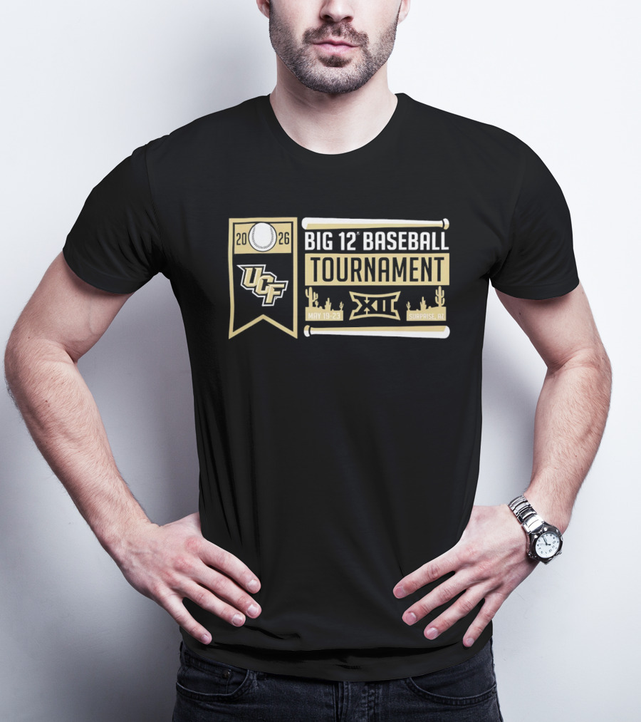 UCF Knights Big 12 Baseball Tournament 2026 May 19 23 Surprise AZ T-Shirt
