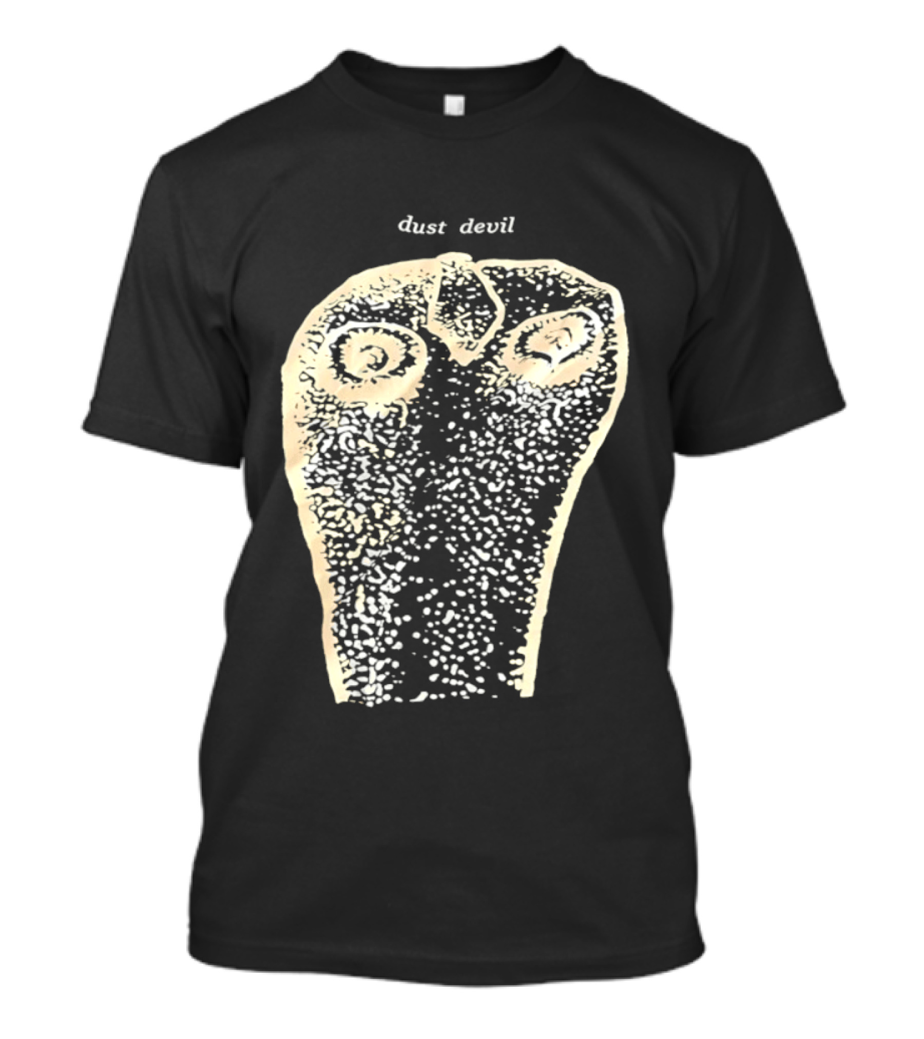 Dust Devil Abstract Face Design In Earthy Tones T-Shirt