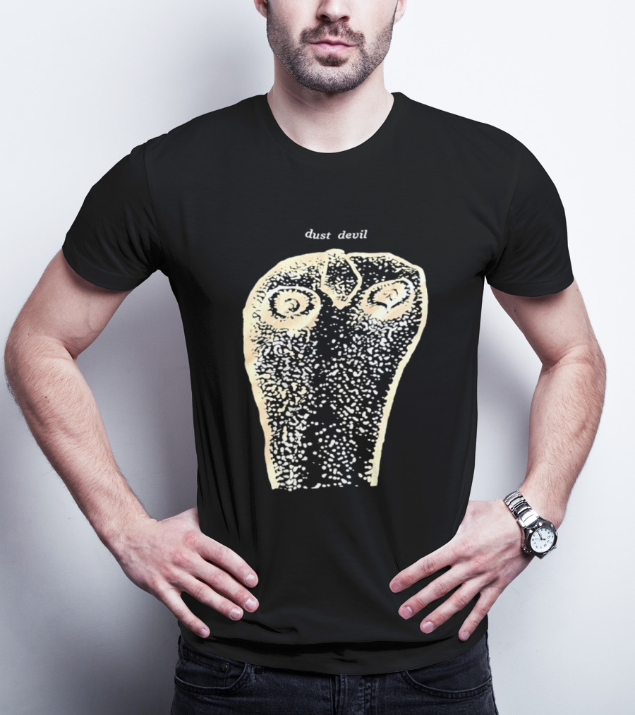 Dust Devil Abstract Face Design In Earthy Tones T-Shirt