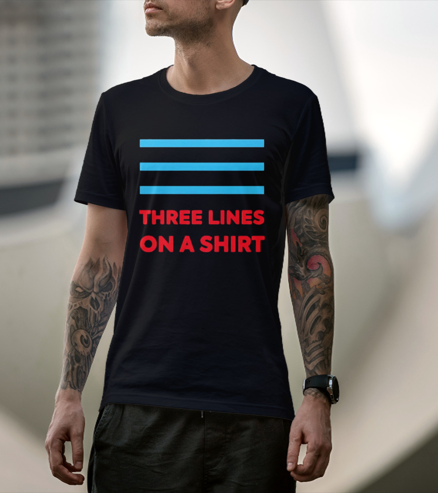 Three Lines On A England Europe T-Shirt