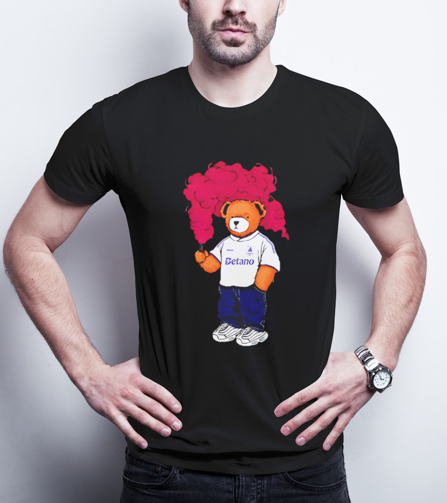 Betano FC Pickles Bears Character Holding Red Smoke T-Shirt