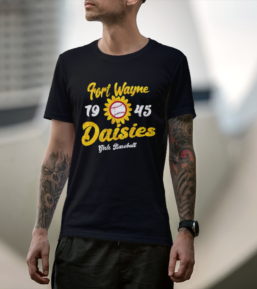 Fort Wayne Daisies 1945 Girls Baseball All American Girls Professional Baseball League T-Shirt