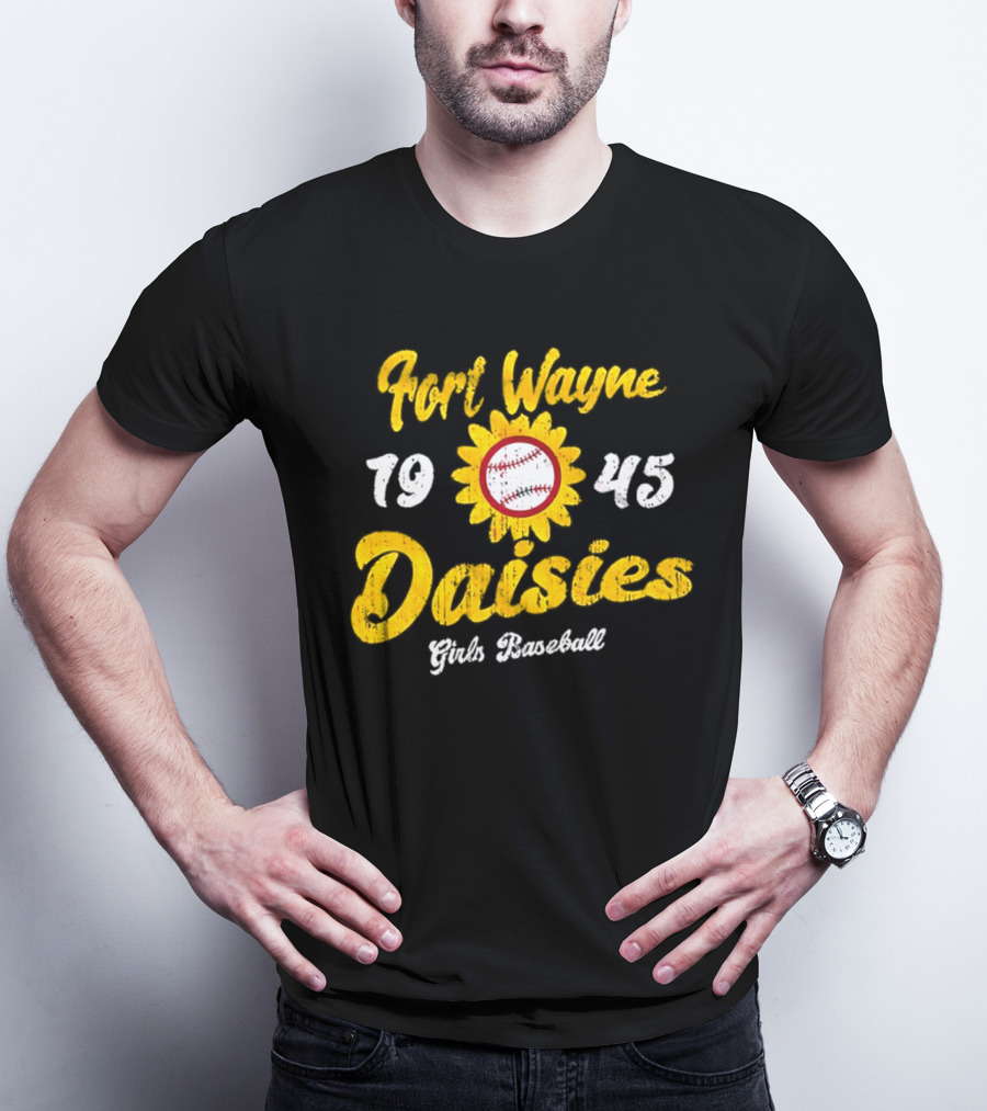 Fort Wayne Daisies 1945 Girls Baseball All American Girls Professional Baseball League T-Shirt