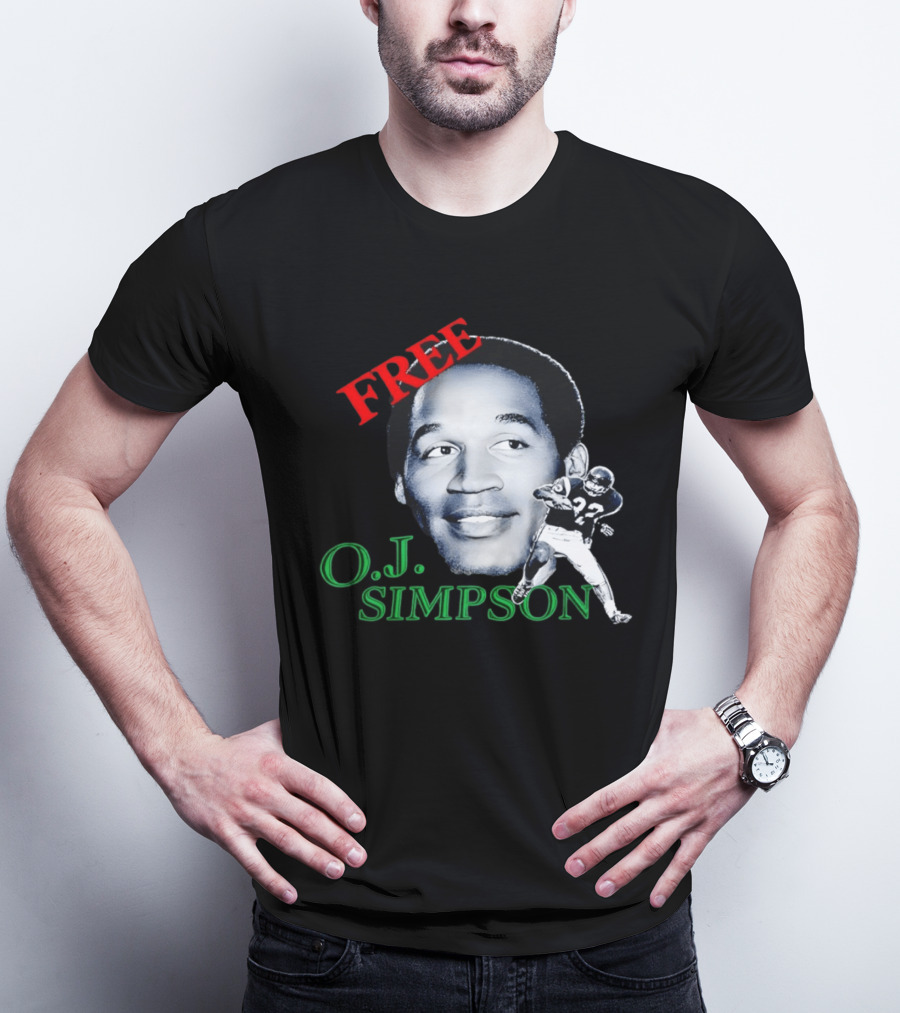 Free OJ Simpson 22 Football NFL Buffalo Team T-Shirt