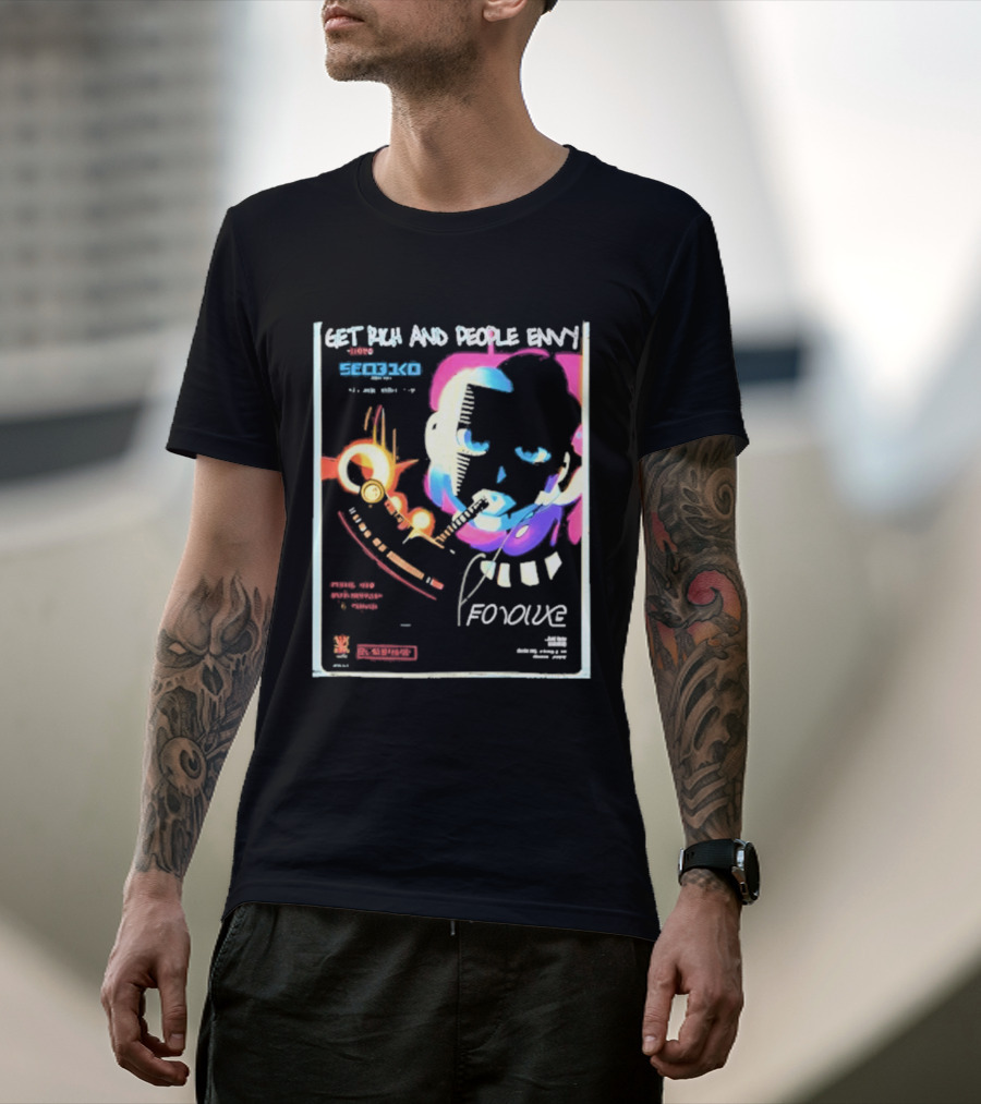 Cyberpunk Get Rich And People Envy Seo31co Forque T-Shirt