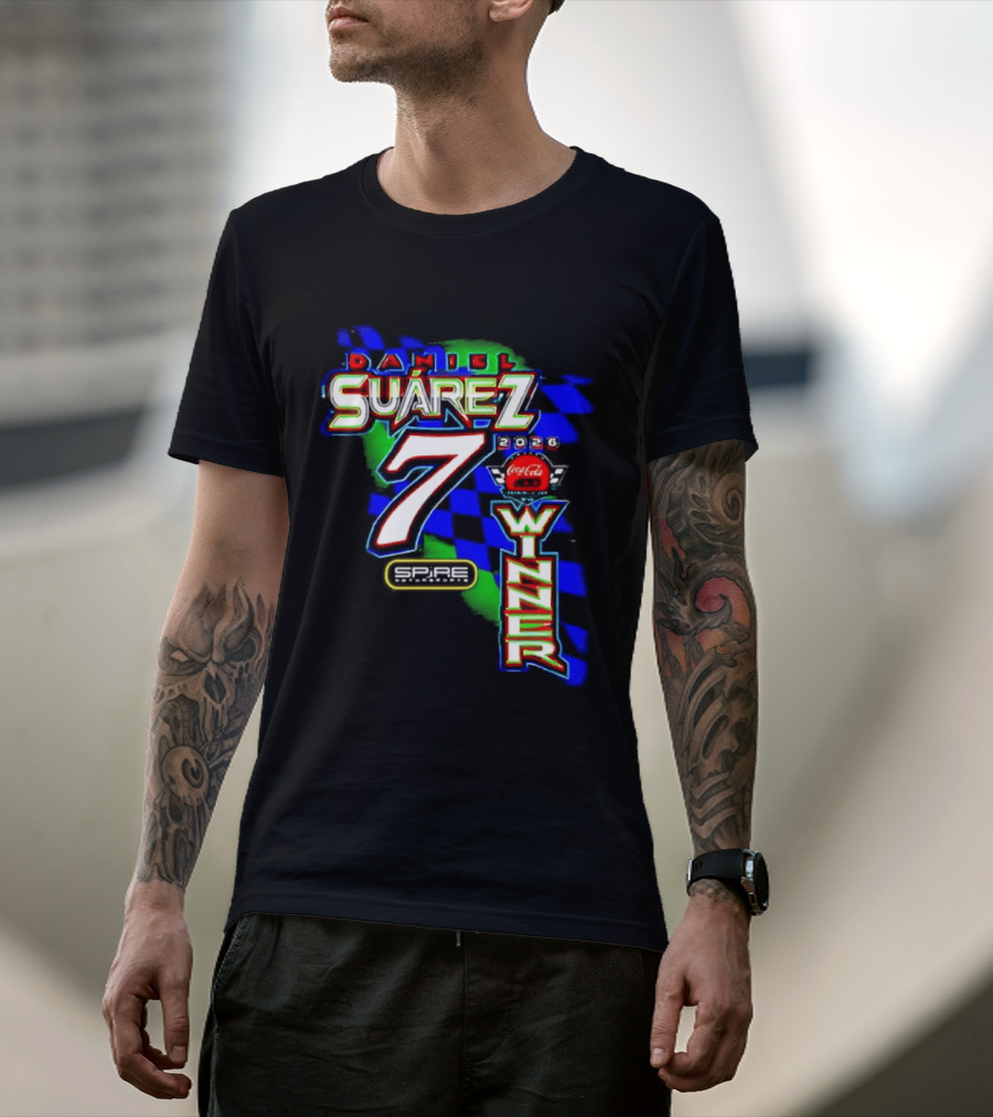 Daniel Suarez NASCAR Coca Cola Number 7 Winner 2026 T-Shirt
