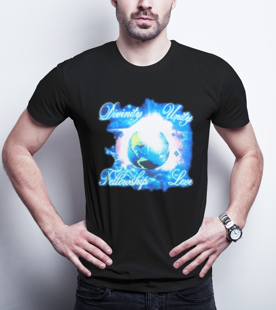 Divinity Unity Fellowship Love Earth Glow T-Shirt