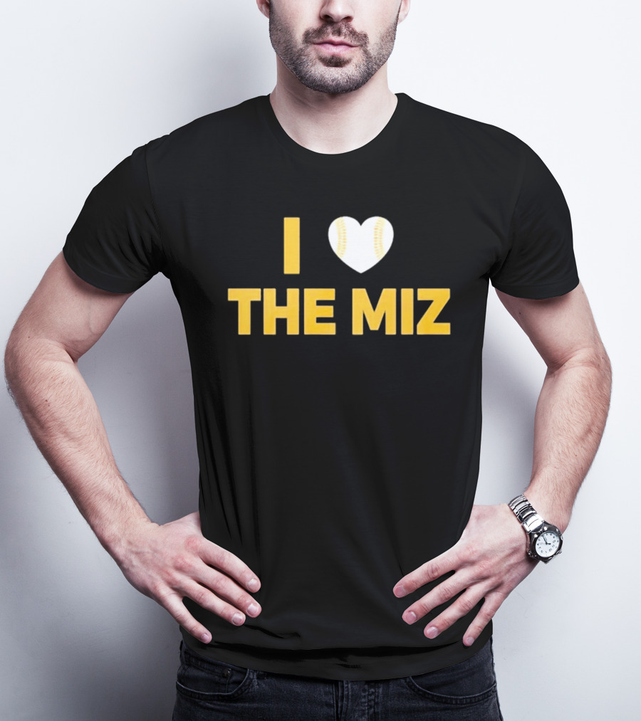 I Love The Miz Baseball Heart T-Shirt